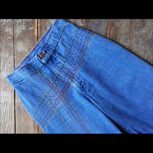 Vintage | Jeans | Vintage 97s High Waisted Rainbow Bell Jeans 23 | Poshmark